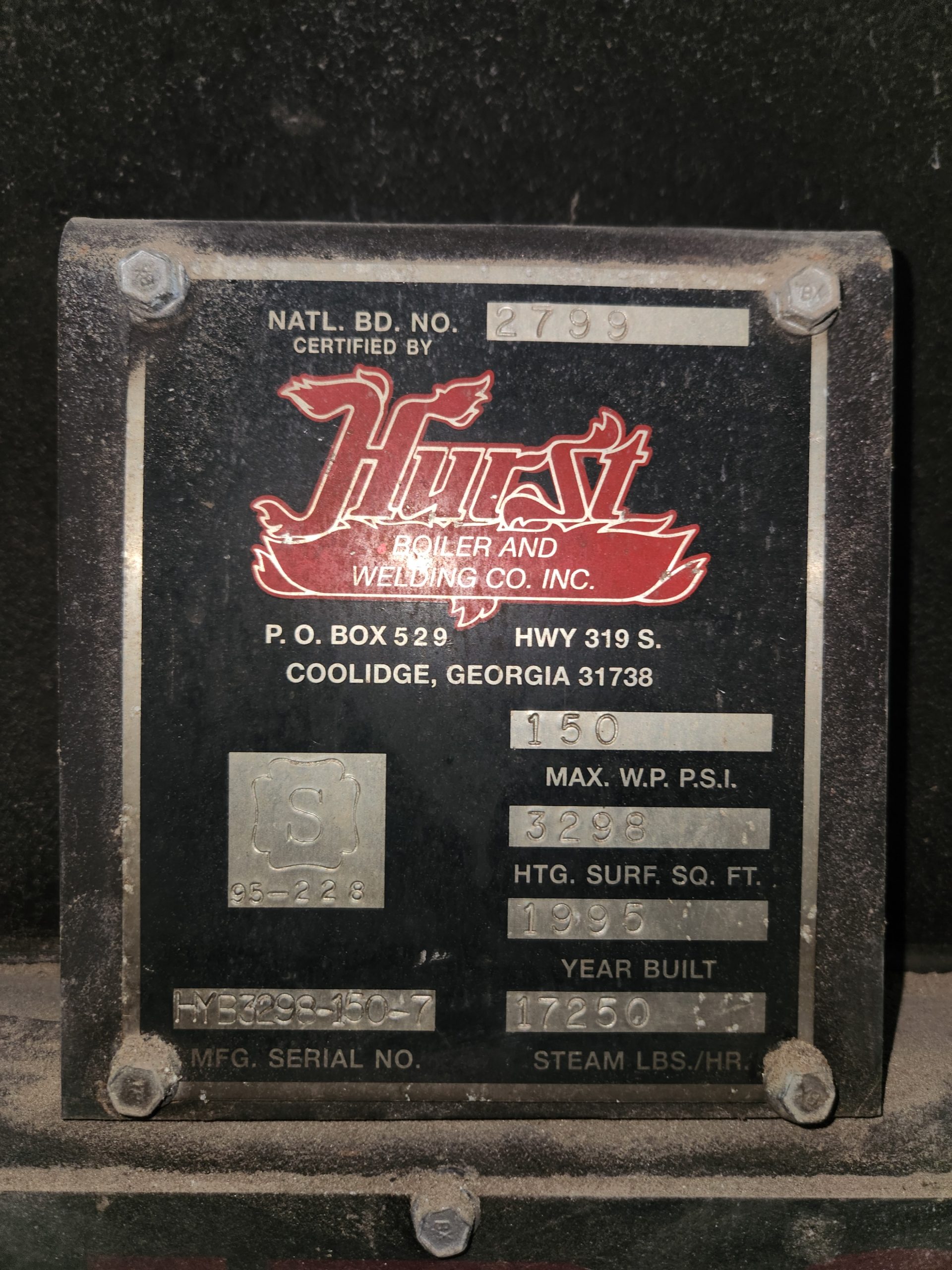 Hurst Boiler – 500HP - Cobble Creek Lumber